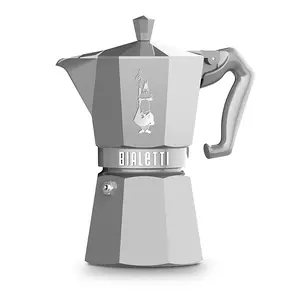 BIALETTI Moka Express 6 Cup Stovetop Espresso Maker Silver