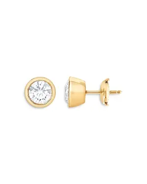 Bloomingdale'S 18k Yellow 3.0 Tcw Lab Grown Diamond Stud Earrings - Gold