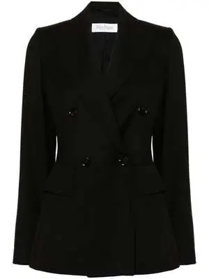 Max Mara Osanna Double-breasted Blazer - Black