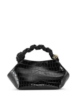 GANNI Small Crocodile-effect Cross Body Bag