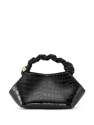 GANNI Small Crocodile-effect Cross Body Bag