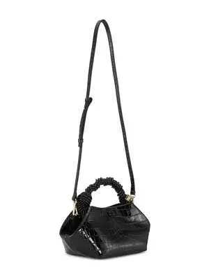 GANNI Small Crocodile-effect Cross Body Bag