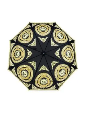 Moschino All-over Baroque Teddy Bear Print Compact Umbrella