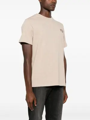 A.p.c. Logo-embroidered Mélange T-shirt