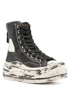 R13 Kurt Distressed-effect Sneakers