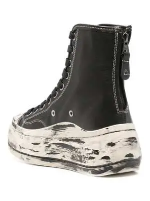 R13 Kurt Distressed-effect Sneakers