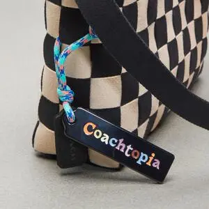 COACHTOPIA Woven Checkerboard Shoulder Bag