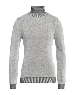 BROOKSFIELD Turtleneck Light Virgin Wool Sweater - Grey