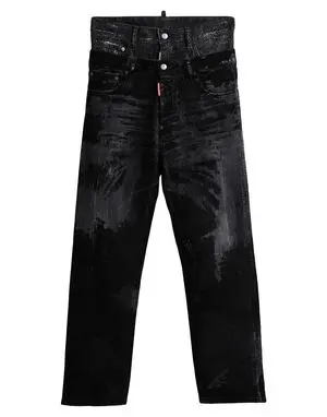 Dsquared2 Straight Leg Jeans With Appliqués