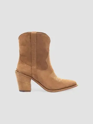 Partlow Leigh Anne 90mm Suede Ankle Booties - Brown