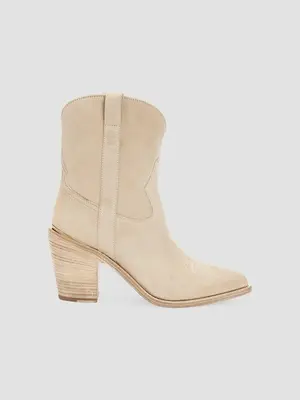 Partlow Leigh Anne 90mm Suede Ankle Booties - Sabbia