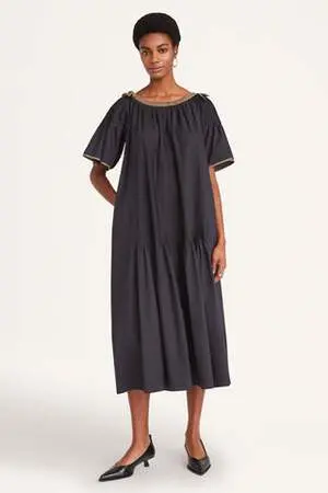 Merlette Elna Cotton Dress - Black