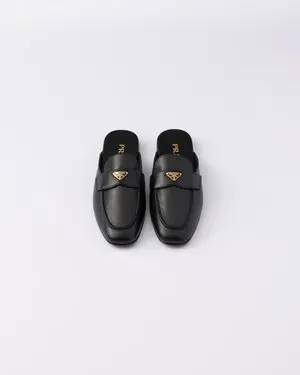 Prada Leather Slipper - Black
