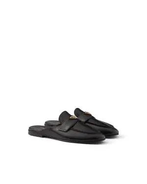 Prada Leather Slipper - Black