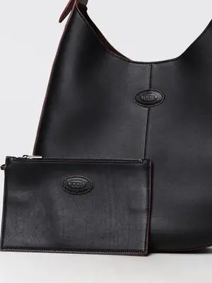 TOD'S Leather Shoulder Bag - Black