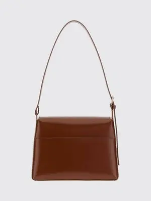 A.p.c. Virginie Flared Smooth Leather Shoulder Bag - Hazel