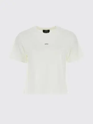 A.p.c. Cotton T-shirt With Mini Logo - White