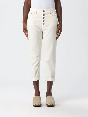 DONDUP Corduroy Button-front Jeans - White