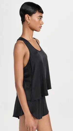 Lunya Washable Silk Tulip Back Set - Immersed Black