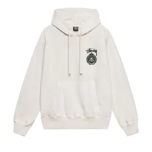 StÜssy Crown Wreath Pigment Dyed Hoodie - Cream