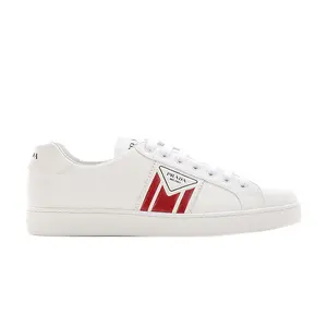Prada Avenue Leather Low Top Sneakers - White