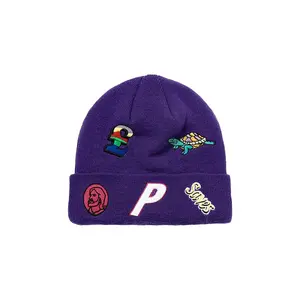 PALACE X New Era Jesus Beanie - Purple