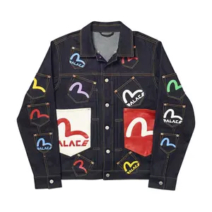 PALACE X Evisu Multi Pocket Jacket - Blue