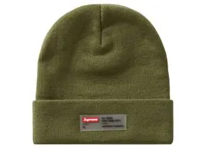 Supreme Clear Label Beanie - Olive
