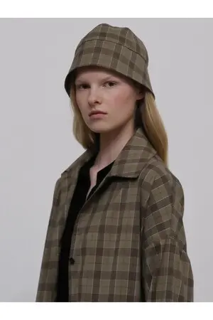 Rosetta Getty Technical Plaid Bucket Cap