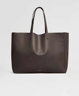 Ebony Leather Tote Bags