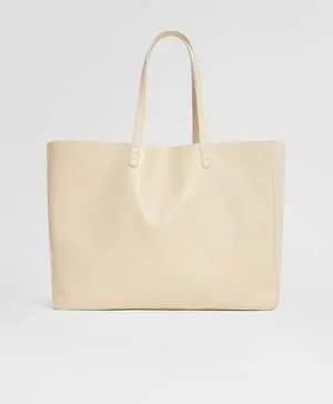 MANSUR GAVRIEL Juno Oversized Lambskin Tote - Jasmine
