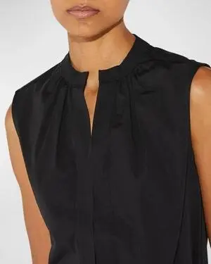 CALLAS MILANO Olympia Sleeveless Blouse - Black