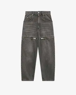 MARANT ETOILE Salia Denim Pants - Black