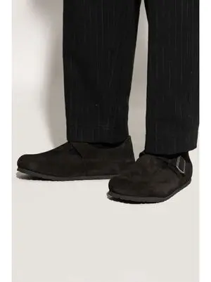 BIRKENSTOCK London Suede Loafers - Black