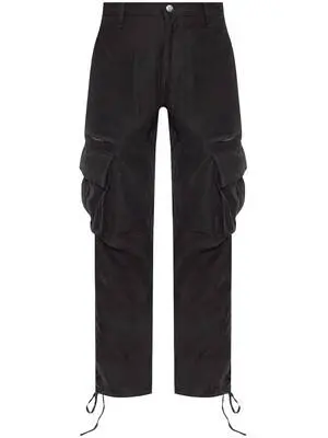 Rhude Black Wash Bottoms For Men