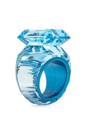 SWAROVSKI Lucent Crystal Cocktail Ring - Blue
