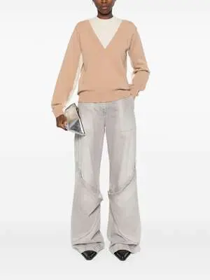 Rabanne Two-tone Layered Jumper - Neutrals