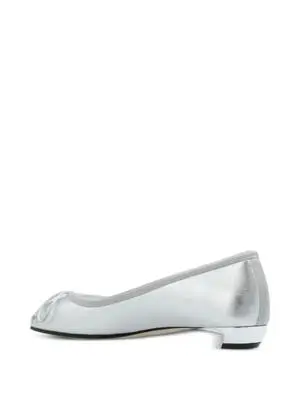 Alexander McQueen Armadillo Ballerina Flats - Silver
