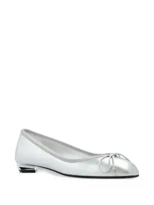 Alexander McQueen Armadillo Ballerina Flats - Silver