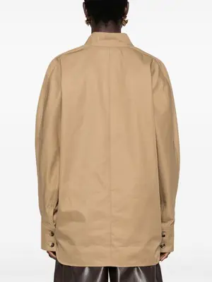 Saint Laurent Cotton Twill Shirt - Neutrals