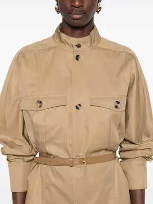 Saint Laurent Cotton Twill Shirt - Neutrals