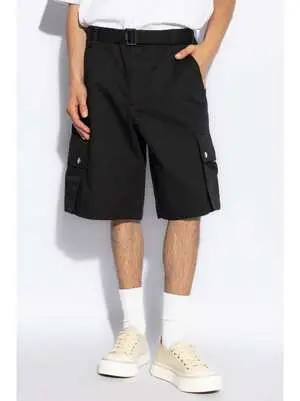 Jacquemus Belted Cargo Shorts - Black