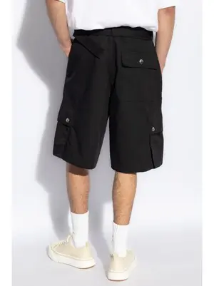 Jacquemus Belted Cargo Shorts - Black
