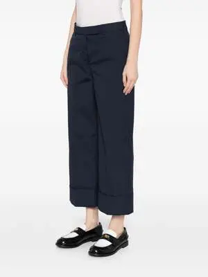 Thom Browne Twill Cropped Trousers