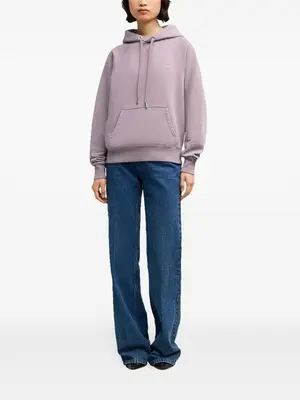 AMI Paris De Coeur Cotton Hoodie - Purple