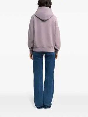 AMI Paris De Coeur Cotton Hoodie - Purple
