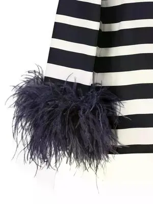 Valentino Garavani Top With Horizontal Stripe Pattern - Black