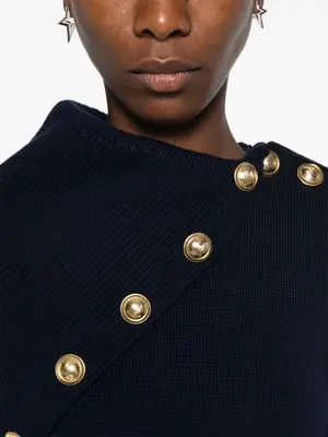 Rabanne Fine-knit Merino Wool Jumper - Blue