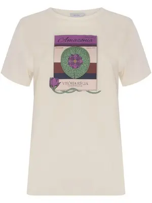 Isolda Vitória-régia T-shirt - White