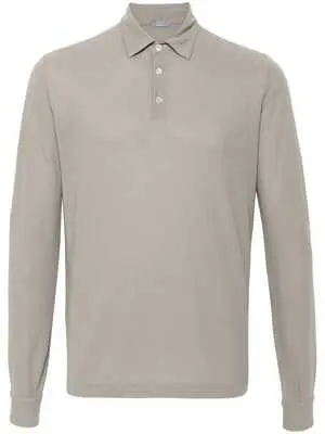 ZANONE Cotton Polo Shirt - Neutrals